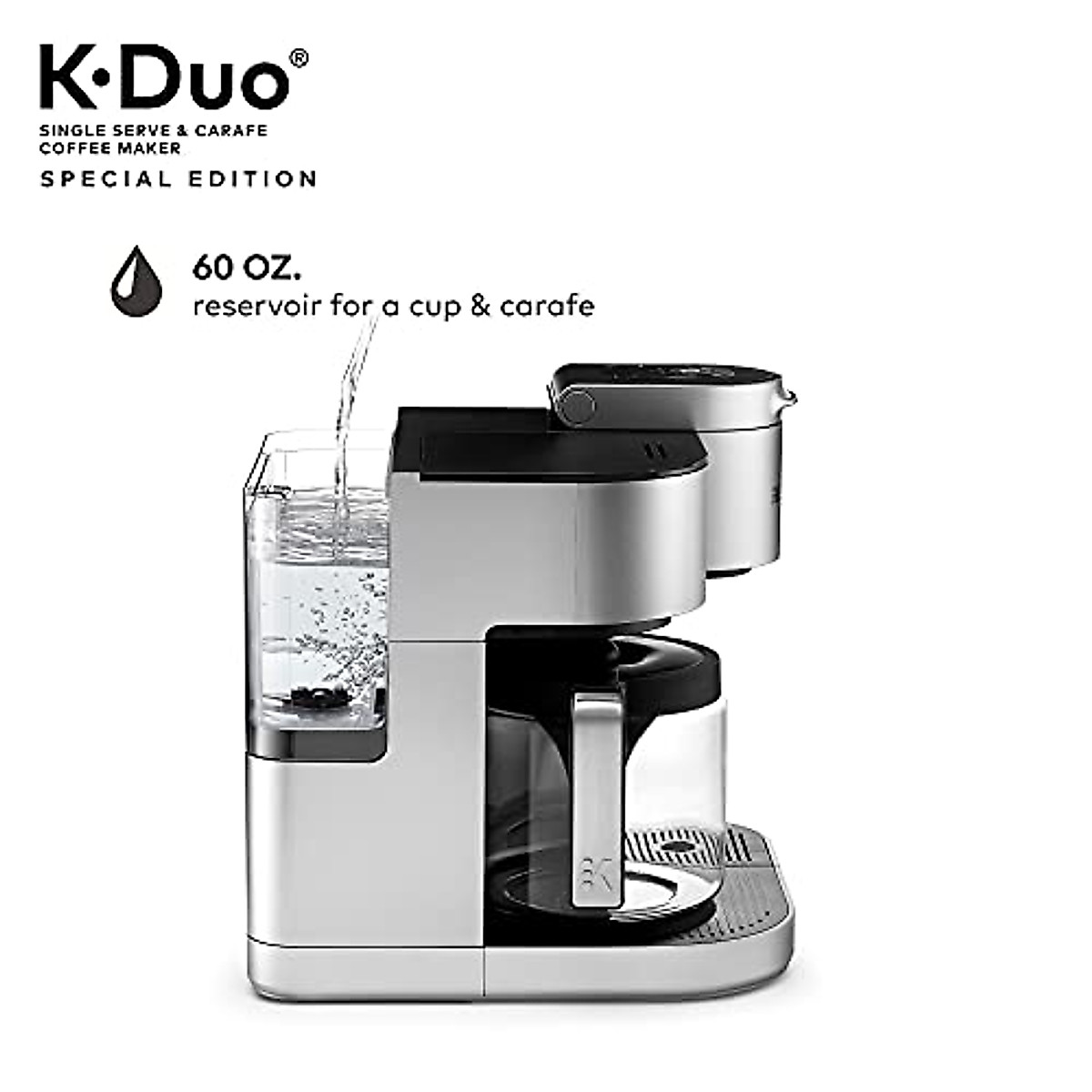 Keurig® K-Duo Special Edition Single Serve K-Cup Pod & Carafe Coffee Maker, Silver