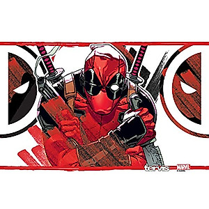 Tervis Triple Walled Marvel - Deadpool Insulated Tumbler Cup Keeps Drinks Cold & Hot, 20oz - Stainless Steel, Iconic