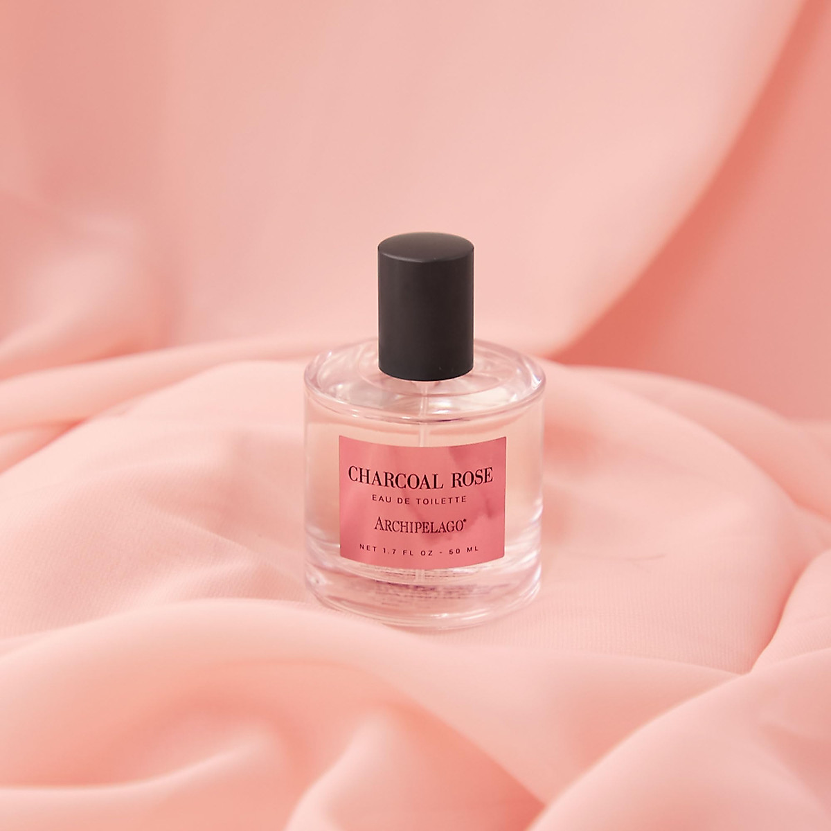 Archipelago Botanicals Charcoal Rose Eau de Toilette Spray for Women, Long Lasting Everyday Fragrance, Travel Size Women’s Floral Perfume with Notes of Charcoal, Black Cassis & Pressed Rose, 1.7 fl oz