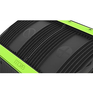 MAZE 48 Gallon Geared Two Compartment Compost Tumbler and MAZE Compost Cart