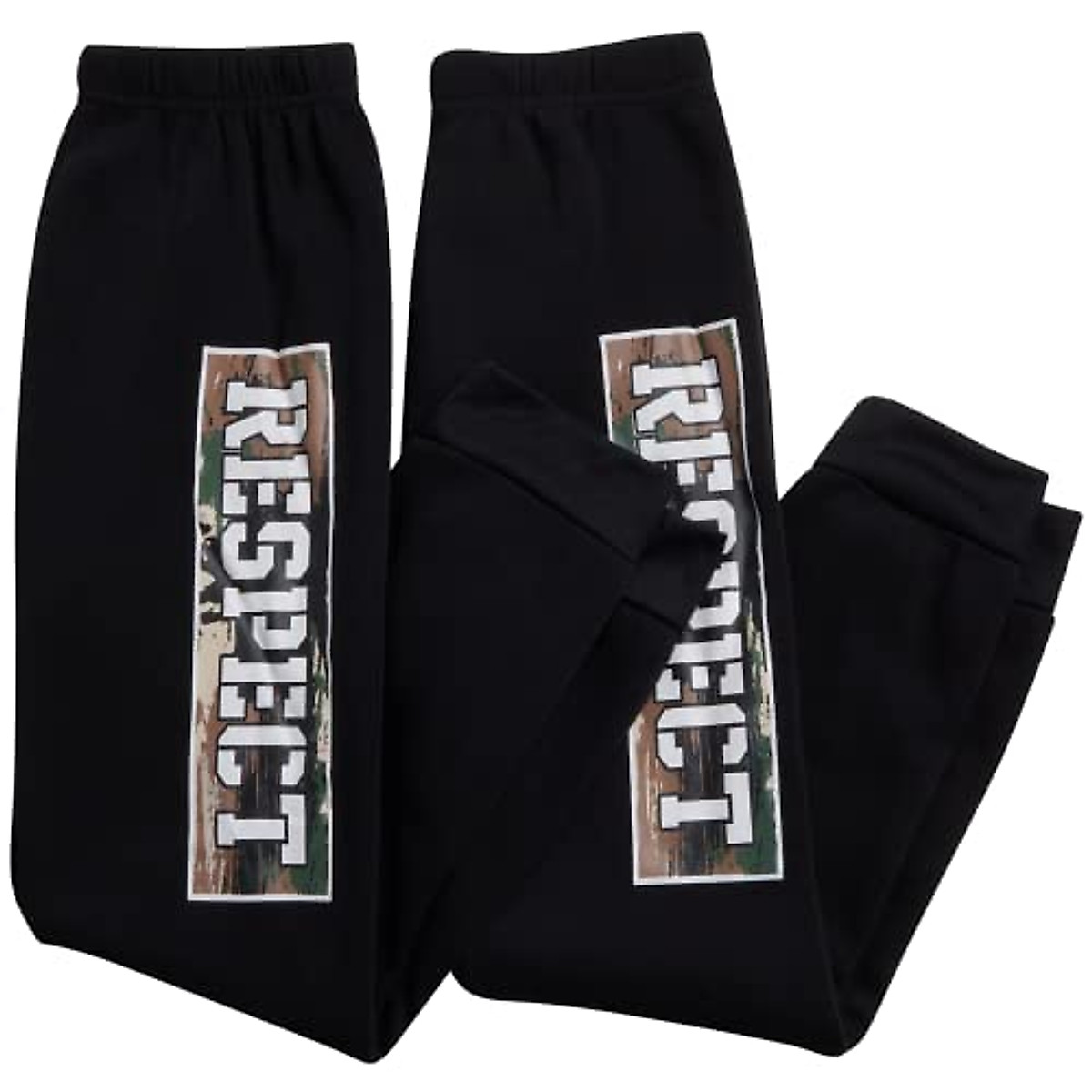 Quad Seven Boys' Fleece Jogger Set - 4-Piece Athletic Pullover Fleece Hoodie Sweatshirt and Jogger Sweatpants (Size: 4-16), Size 8, Camo Respect