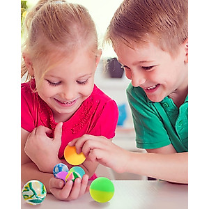 Pllieay 12PCS Bouncy Balls 3 Sizes Mixed Color, Bouncing Balls and Bouncy Balls for Kids Birthday Goodie Bag fillers