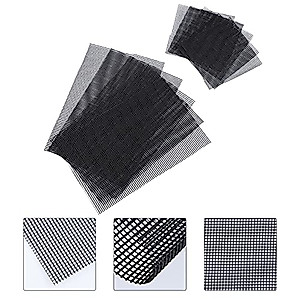 Hemoton 10pcs Flower Pot Bottom mesh Anti- Gasket Flower Pot Hole mesh pad Bonsai Bottom Grid mat Planter Bonsai Pot Bottom Grid Mat Mesh Bonsai Pot mesh Gasket Screen or Potted Plant