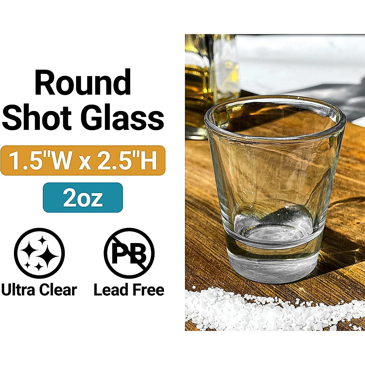 R and R Imports Class of 2023 Grad 2 Ounce Etched Round Shot Glass (Single)