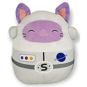 SQUISHMALLOW KellyToys - 12 Inch (30cm) - Brielle The Astronaut Cat - Super Soft Plush Toy Animal Pillow Pal Buddy Stuffed Animal Birthday Gift