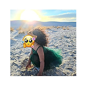 Toddler Dress Baby Girls Tutu Playwear Sleeveless Birthday Party Outfit Infant Tulle Sundress Knee Length 2-3T Green