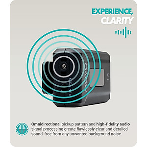 Movo WMX-2-DUO Wireless Lavalier Microphone Lapel Mic with Charging Case - Lav Mic, Wireless Lapel Microphone 2.4GHz Wireless Microphones for Camera, Lapel Mic Wireless for Vlogging, DSLR, Computer