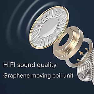 MUVLUX Conduction Headphone True Wireless Earbuds Bluetooth 5.0 Headphones with Wireless 2000mAh Charging Case Waterproof Hi-Fi Stereo Earphones in-Ear Built-in Mic Headset for Sport (Color : B)