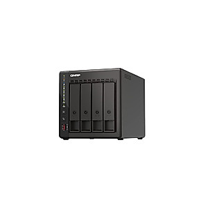 QNAP TS-453E-8G-US 4 Bay High-Performance Desktop NAS with Intel Celeron Quad-core Processor, 8 GB DDR4 RAM and Dual 2.5GbE (2.5G/1G/100M) Network Connectivity (Diskless)