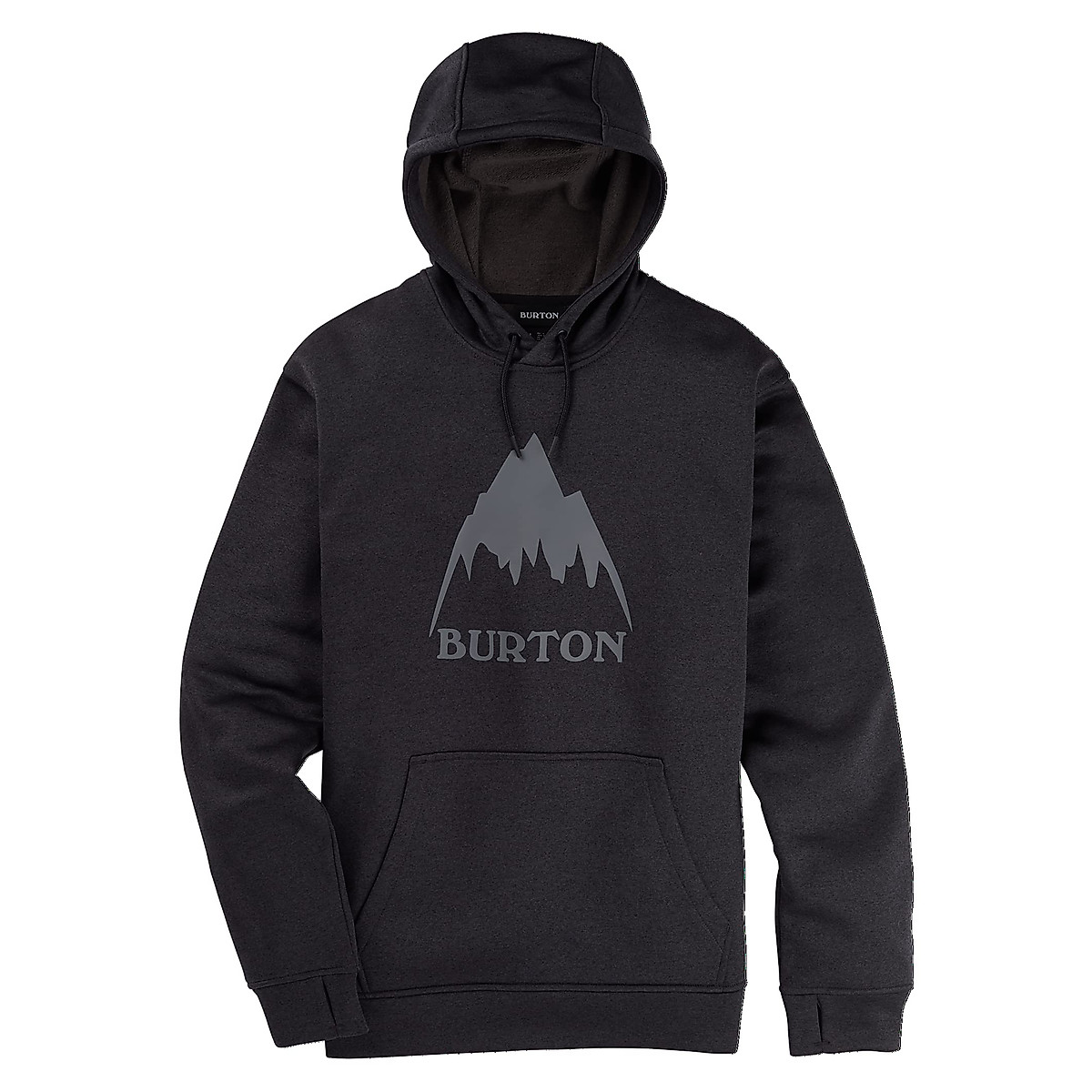Burton Mens Oak Pullover, True Black Heather New, Large