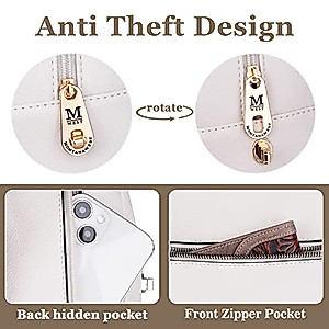 Montana West Anti Theft Mini Backpack Purse for Women Cute School Backpack for Teen Girls with Secured Zipper & Tassel, Beige & Brown