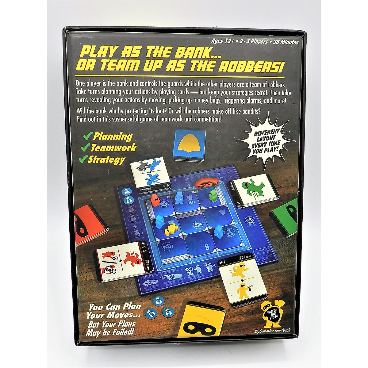Big G Creative How to Rob A Bank - Board Game