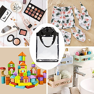 Clear Toiletry Bag, Travel Toiletry Bag for Women, TSA Approved Toiletry Bag, Waterproof Clear Makeup Bag Cosmetic Pouch, Transparent Makeup Organizer, Carry on Airport Airline Compliant