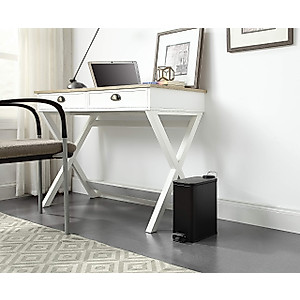 SunnyPoint 5 Liter / 1.32 Gallon Trash Can with Plastic Inner Buckets; Rectangle Bathroom, Office, Kitchen, and Bedroom Step On and Slow Close