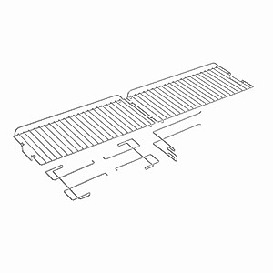 only fire Griddle Warming Rack Fits for 36" Blackstone Griddles, One-Step Clip On Attachment, Portable and Detachable