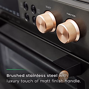 VAL CUCINE 26.3 QT/25 L Extra-Large Smart Air Fryer Toaster Oven, 10-in-1 Convection Countertop Oven Combination (Black Matte Stainless Steel)