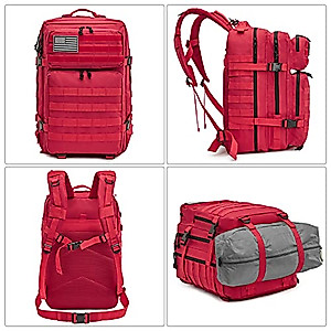G4Free 40L Military Tactical Backpack 3 Day Assault Survival Molle Pack Bug Out Bag Fishing Backpack Rucksack
