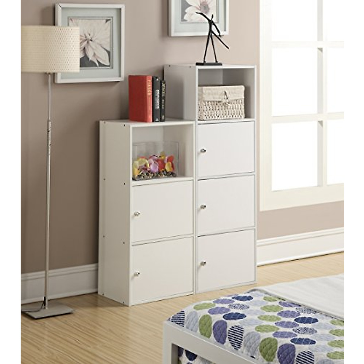 Convenience Concepts Xtra Storage 3 Door Cabinet with Shelf, White
