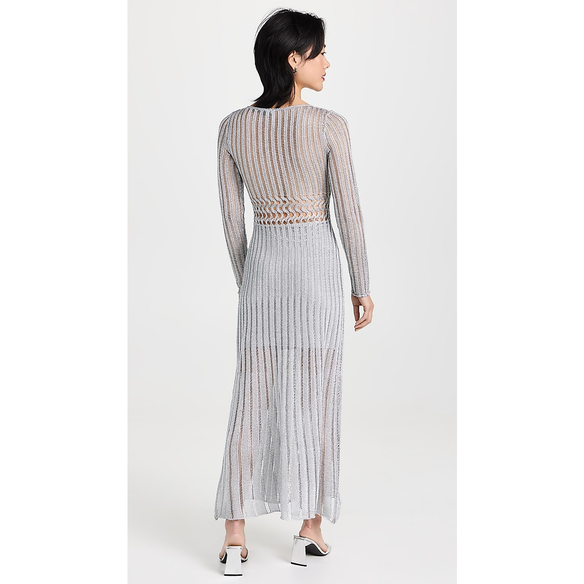 Significant Other Women's Adley Maxi Dress, Silver, 8