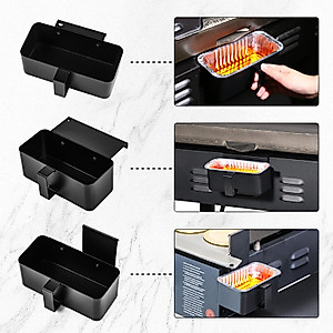 Uniflasy Griddle Grease Catcher Drip Cup with 𝟮𝟬𝗣𝗰 Grease Cup Liners for Blackstone 17, 22, 28, 30,36 inch, Grease Tray Cup Accessories for Blackstone Griddle, Drip Pans for Blackstone