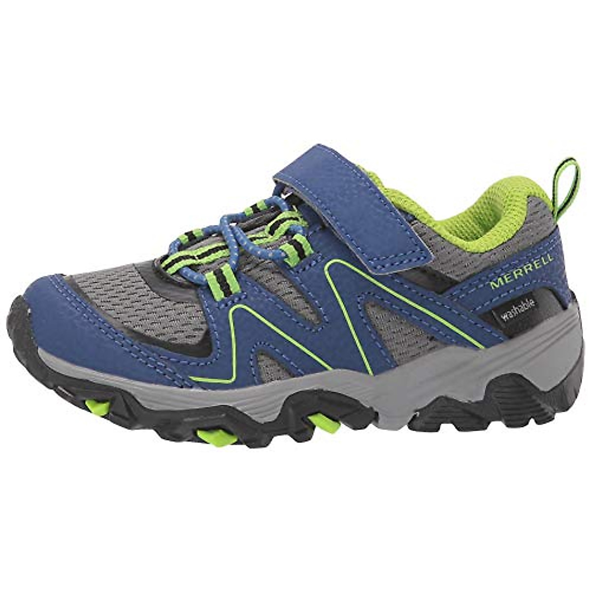 Merrell Trail Quest Hiking Sneaker, Blue/Green, 3 US Unisex Big Kid