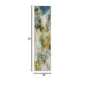 Mohawk Home Prismatic Shoreline Water Abstract (2' 5" X 6') Runner Rug