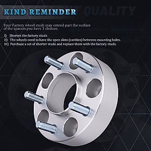 IRONTEK 1.5'' 5x114.3mm Wheel Spacers for Ford Lincoln Mazda 5x4.5" Hubcentric Wheel Spacers (1/2"x20 Studs, 70.5mm Hub Bore) for Ford Mach I/Mustang/Edge/Crown Victoria Mazda Navajo/B2500/B3000/B4000