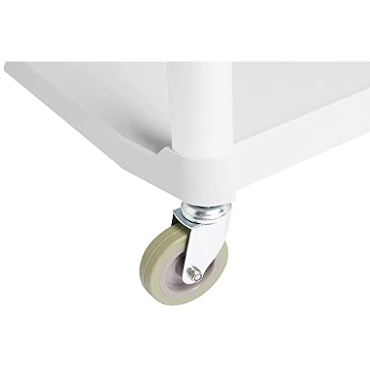 AmazonCommercial 3 Shelves Utility Cart with 400 lbs Loading Capacity, Grey (613)