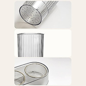 Aurgiarme Chopsticks Storage Holder Drainer Light Luxury Clear Organize Shelf Supplies for Home Kitchen Countertop Drying Rack