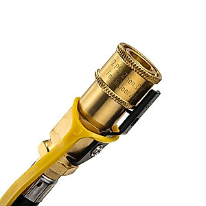 ETERMETA 1LB Low Pressure Propane Tank Gas Regulator Valve with 1/4 Quick Connection Turn-Off Valve and 3 Connect Fittings, for Camper, Grill, Heater, Fireplace, Fire Pit