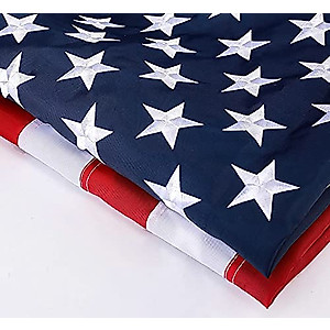 American Flag 4x6 ft: Longest Lasting US Flag, Made From Nylon, Embroidered Stars, Sewn Stripes, Brass Grommets, UV Protection Perfect for Outdoors! USA Flag