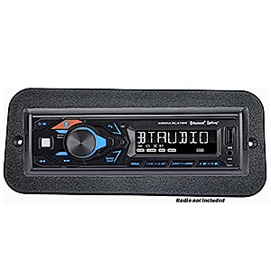 Bobcat Radio Mounting Plate for Mounting Single Din Stereo Radio Mount Black Trim Bezel