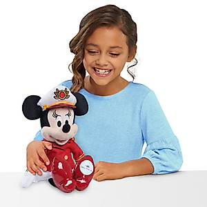 Disney Classics Captain Minnie Mouse 12.5-inch Plush, Cruise Line Kids Toys, Stuffed Animal, Mouse, Officially Licensed Kids Toys for Ages 3 Up by Just Play