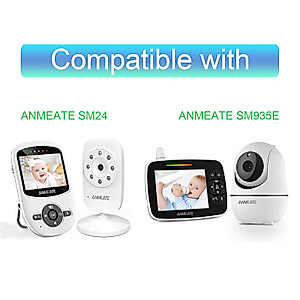 LEFXMOPHY SM24RX Power Cord, AW007WR-0500070UV AC Adapter Replacement for ANMEATE SM935E / SM24RX / SM24TX SM24 Baby Monitor Camera Charger (White)