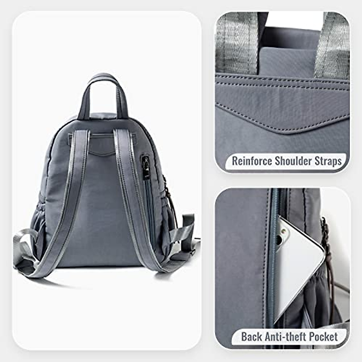 SEEKSOP Backpack Purse for Women Anti-theft Waterproof Rucksack Lightweight Travel Bag School Backpack Casual Daypack for Girls