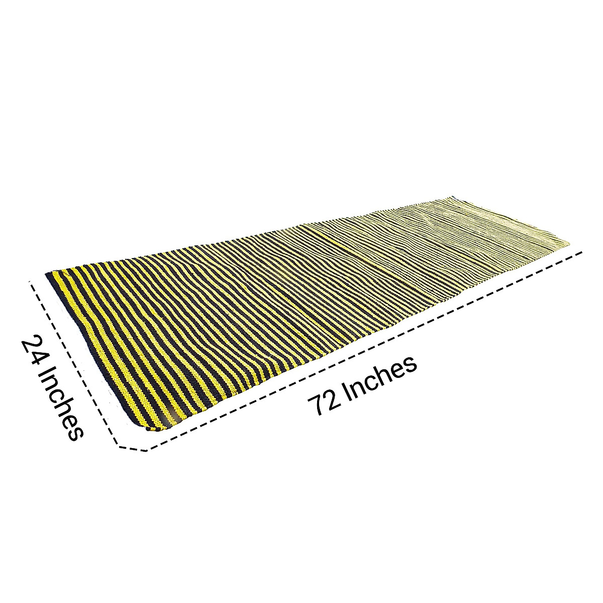 Wonder Care Organic Yoga Mat for Workout & Hand Woven Yoga Mat Thick Eco Friendly Foldable Camping Accessories| Meditation Mat | Travel Yoga Mat (Yellow)