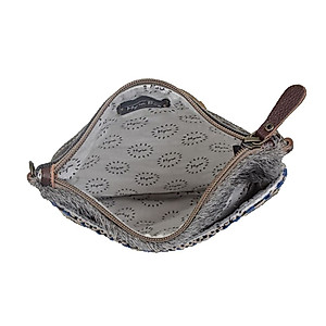 Myra Bag Simple Sober Small & Crossbody Bag Upcycled Cotton & Hair Leather S-2910