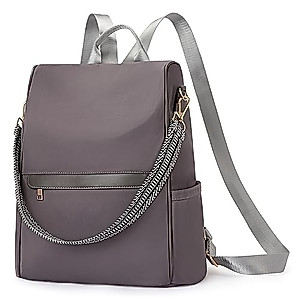 CLUCI Backpack for Women Travel Waterproof Nylon Anti Theft Lightweight Backpack Large Ladies Day Bags Dark Grey