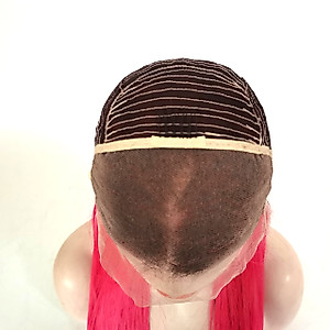 Wholesale Ombre 1b Pink Lace Front Wigs Human Hair 30inch Long Length Brazilian Hair Transparent Ombre Lace Wig with Dark Roots