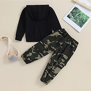 Fernvia Toddler Boys Clothes 2T 3T 4T 5T Fall Outfits Baby Hoodie Sweatshirt & Camouflage Pants Set Kids Winter Sweatsuit