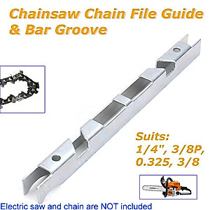 SIGOEC Patio, Lawn & Garden Depth Gauge Chainsaw Chain Guide Groove for 1/4” 3/8” P 0.325/Useful Outdoor Powertool Parts & Accessories