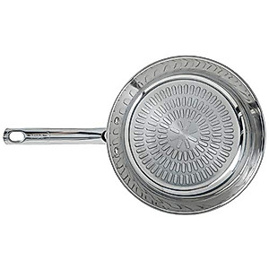 T-fal Performa Stainless Steel Sauté Pan 10.5 Inch Oven Broiler Safe 500F Cookware, Pots and Pans, Dishwasher Safe Silver