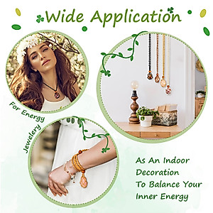 24 Pcs Crystal Necklace Holder Empty Stone Holder Adjustable Crystal Necklace Holder Necklace Cord for Crystals Pendant Stone Holder Pendant Necklace Cage for Quartz (Black, Beige)