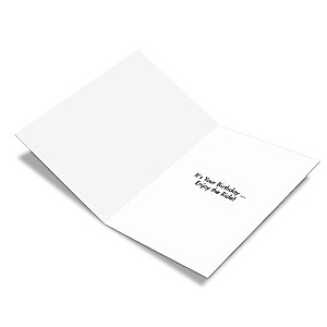 NobleWorks - 1 Happy Birthday Card with Envelope - Funny Photos, Birthday Humor Notecard - Senior Trike Ride C6435BDG