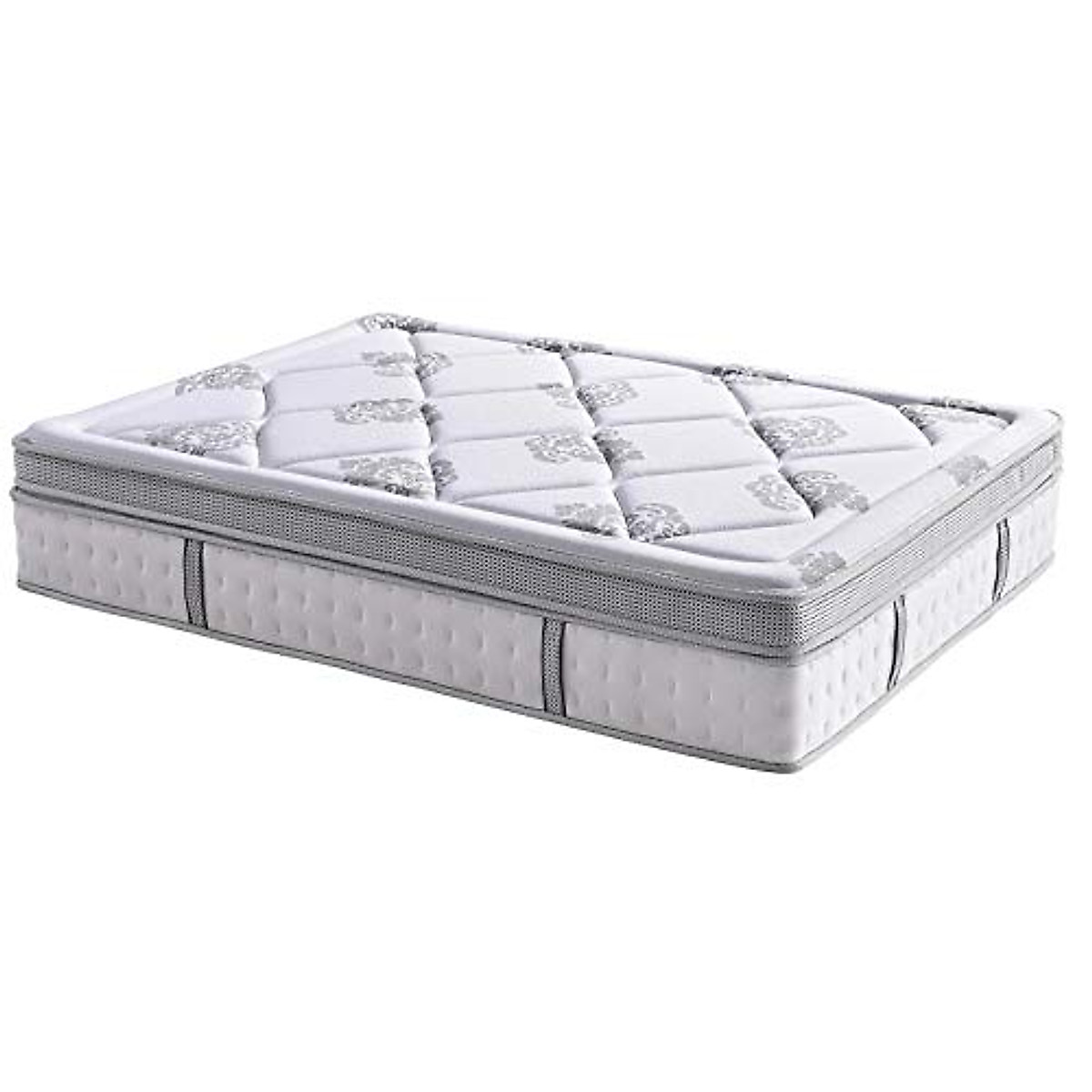 Classic Brands Gramercy Cool Gel Memory Foam and Innerspring Hybrid 14-Inch Euro Pillow Top Mattress | Bed-in-a-Box California King