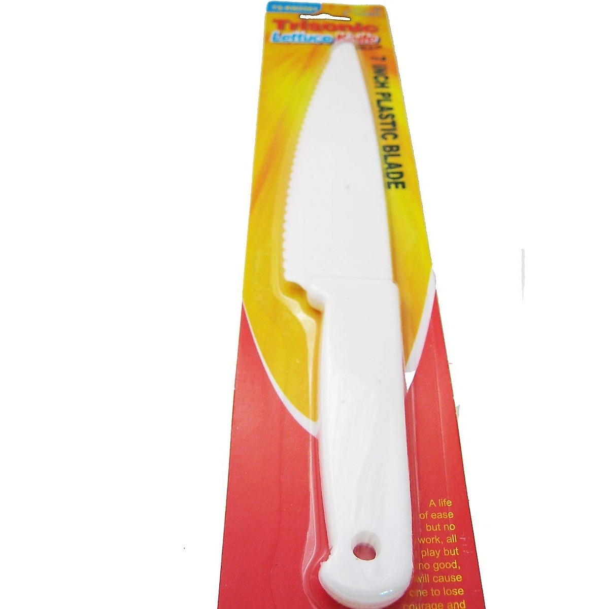 Lettuce Knife Fresh Cut Salad Cake Brownie Strong Plastic Blade Chopper 7 Inch !