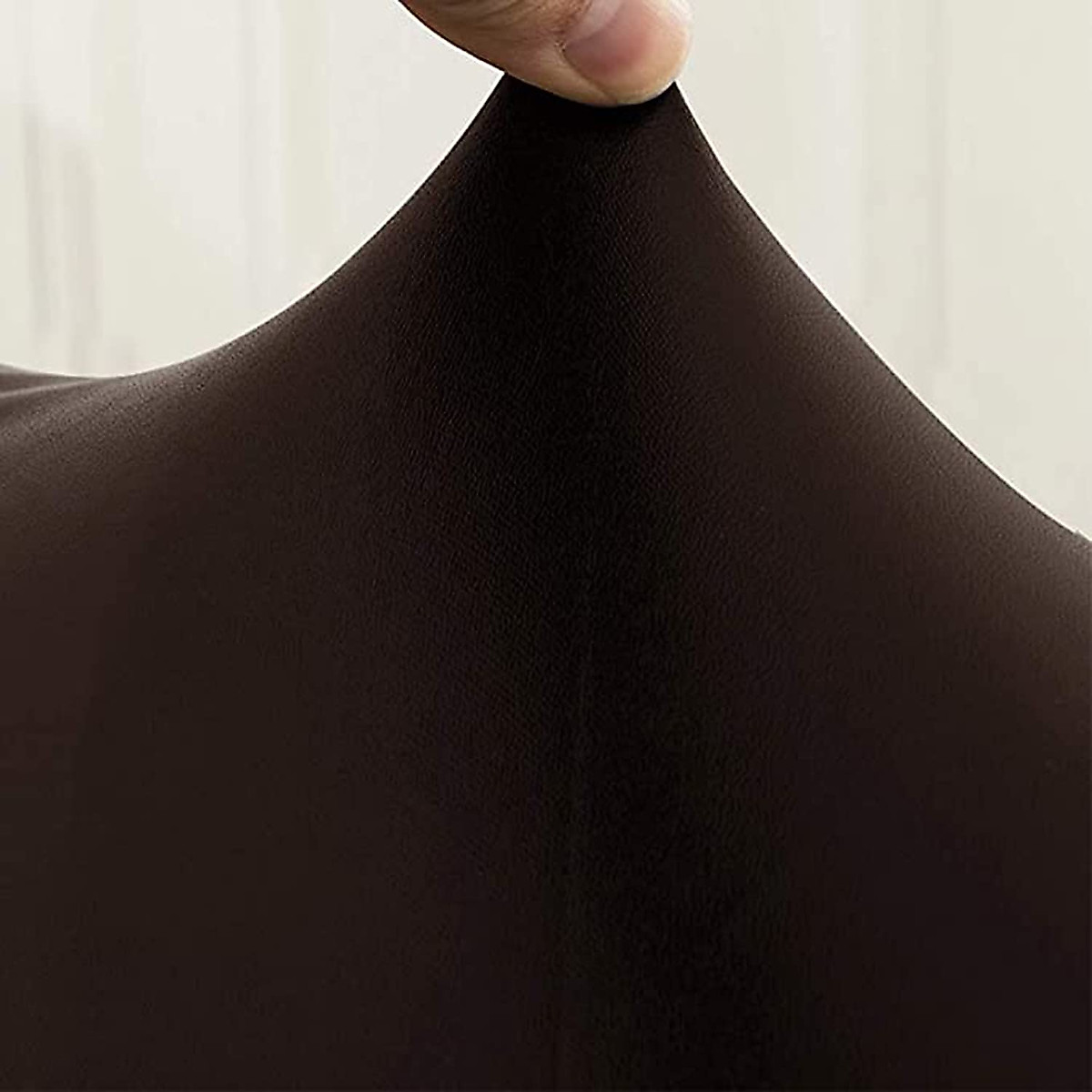 ZHOUZHOU Thick Soft Sofa Armrest Covers, PU Leather Stretch Furniture Armrest Protector, Chair Couch Waterproof Recliners Sofas Chairs Arm Covers Slipcovers,Coffee