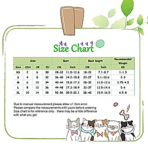 Dog Clothes for Small Dogs,Kawaii Dog Sweaters with Stripe Printed Patterns and Sleeveless Design for Small Dogs Girl and Boy,Puppy Clothes Soft Warm for Winter,Autumn Beige M