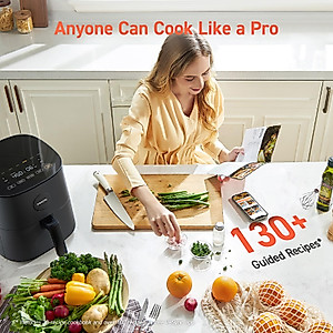 COSORI Air Fryer, 5 QT, 9-in-1 Airfryer Compact Oilless Small Oven, Dishwasher-Safe, 450℉ freidora de aire, 30 Exclusive Recipes, Tempered Glass Display, Nonstick Basket, Quiet, Fit for 1-4 People