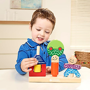 SmartGames Day & Night Wooden Cognitive Skill-Building Puzzle Game Featuring 48 Playful Challenges for Ages 2+